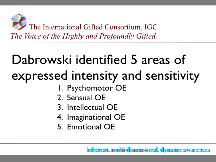 Hallmark Traits of Profound Giftedness: Overexcitabilities – The ...